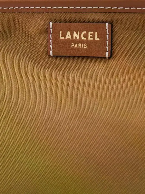 LANCEL Mistral Leather-trim Clutch Bag - Neutrals