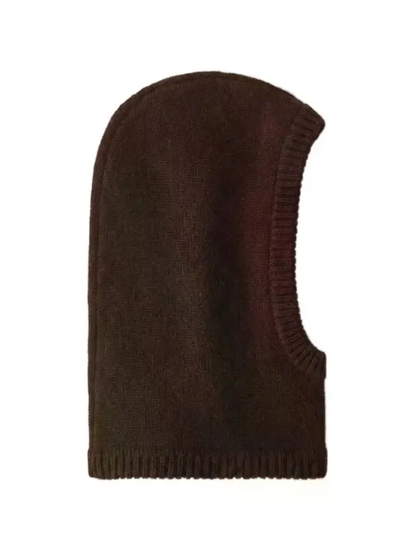 LISA YANG Astri Rib-knit Balaclava - Brown