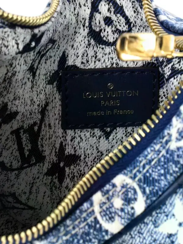 LOUIS VUITTON Loop Handbag Monogram Jacquard Denim Hobo Bag