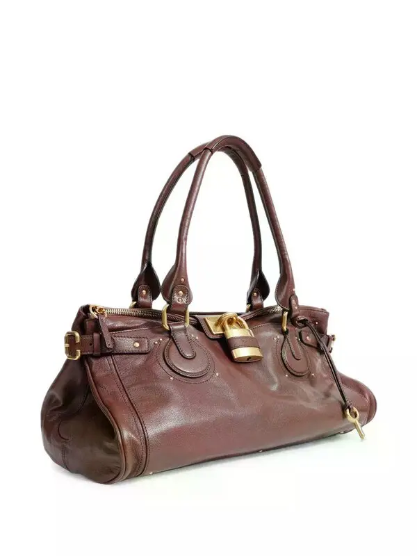 Chloé Paddington Weekender Leather Tote Bag - Brown
