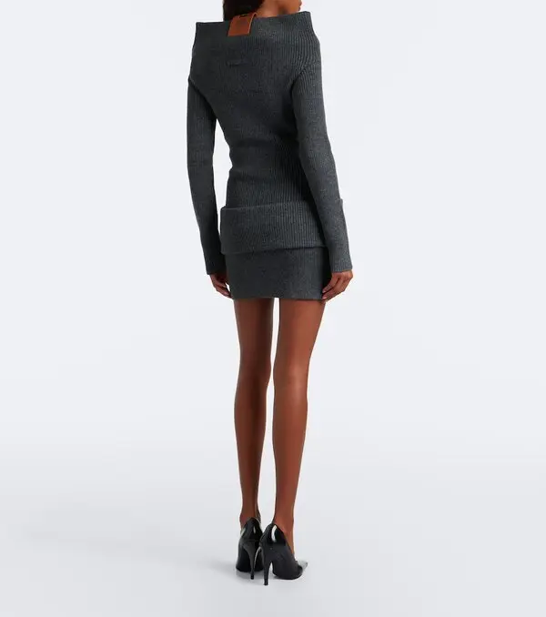 JEAN PAUL GAULTIER Wool-blend Sweater Dress