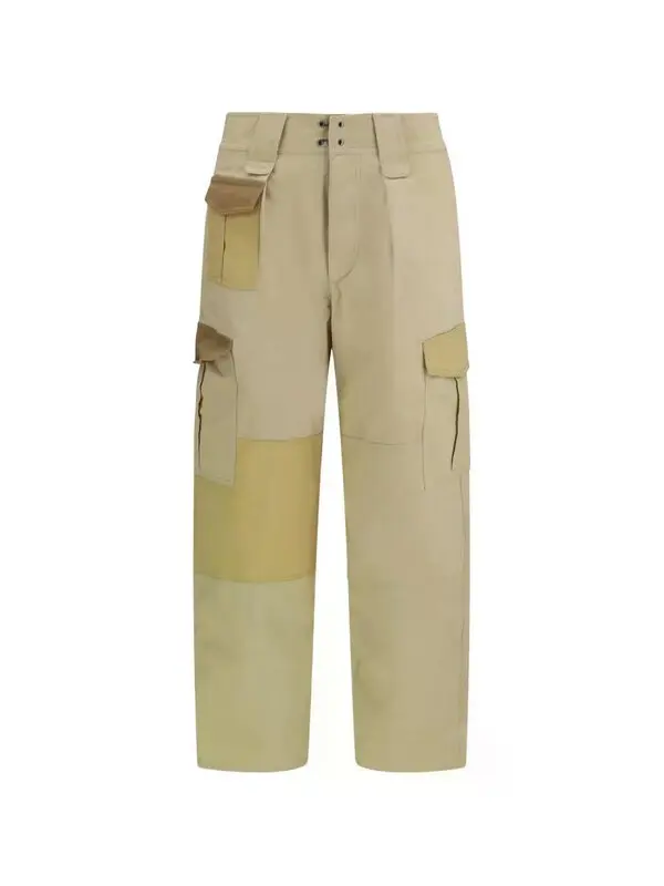 MARANT ETOILE Renzae Patchwork Cargo Pants - Neutrals