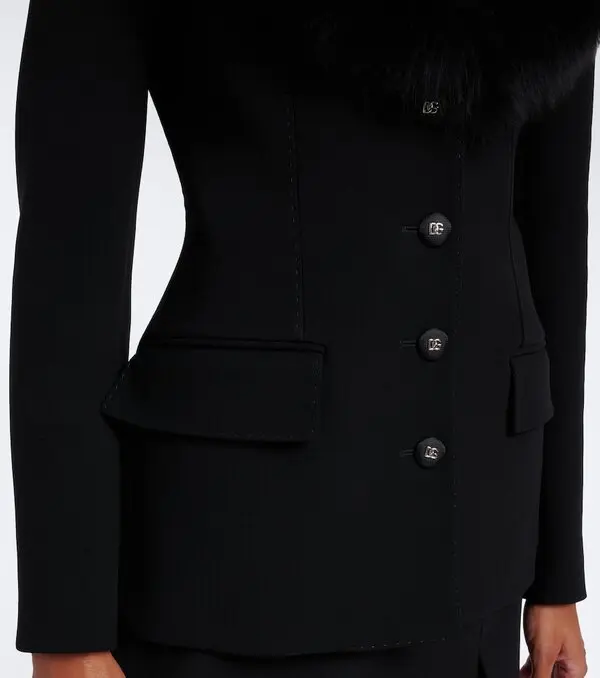 Dolce & Gabbana Dg Wool-blend Jacket