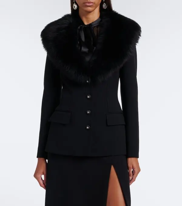 Dolce & Gabbana Dg Wool-blend Jacket