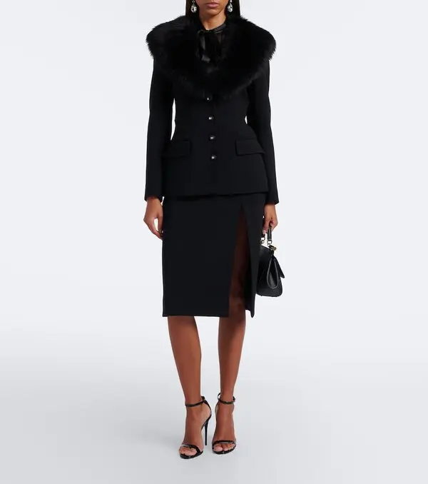 Dolce & Gabbana Dg Wool-blend Jacket