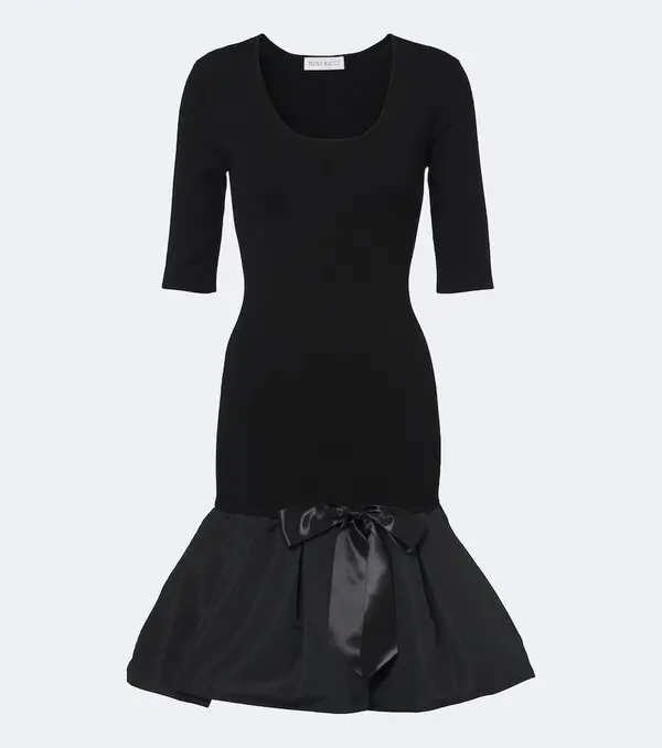 Nina Ricci Wool-blend Peplum Minidress