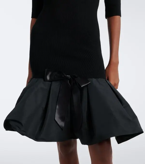 Nina Ricci Wool-blend Peplum Minidress