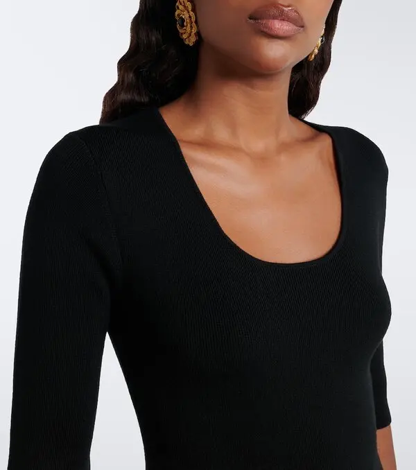 Nina Ricci Wool-blend Peplum Minidress