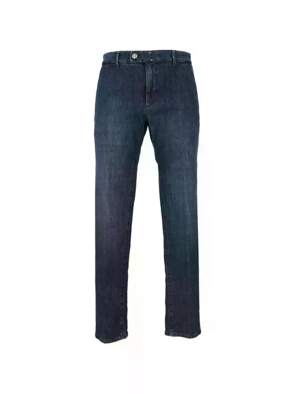 Incotex Faded Straight-leg Jeans