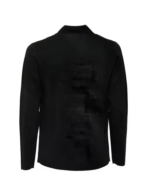 FILIPPO DE LAURENTIIS Field Jacket Wool Cardigan - Black