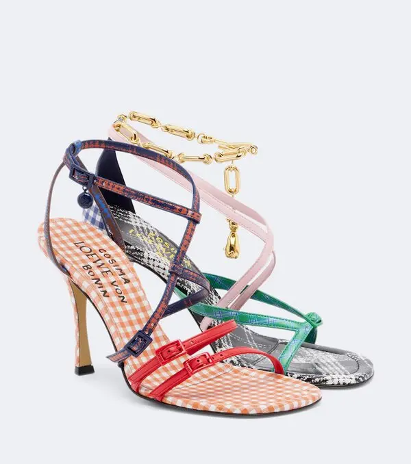 Loewe X Cosima Von Bonin New Comic Leather Sandals - Multicoloured