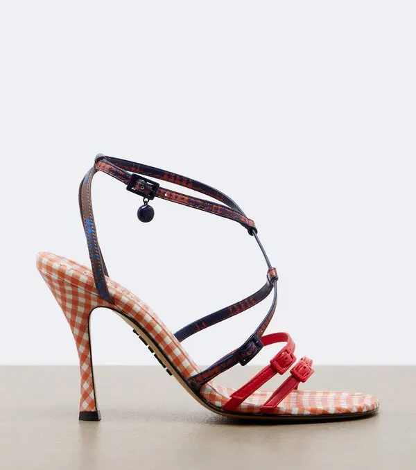 Loewe X Cosima Von Bonin New Comic Leather Sandals - Multicoloured