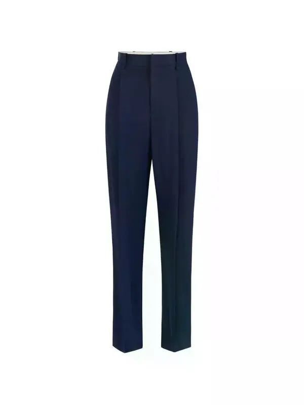 Elisabetta Franchi Flowing Gabardine Trousers - Blue