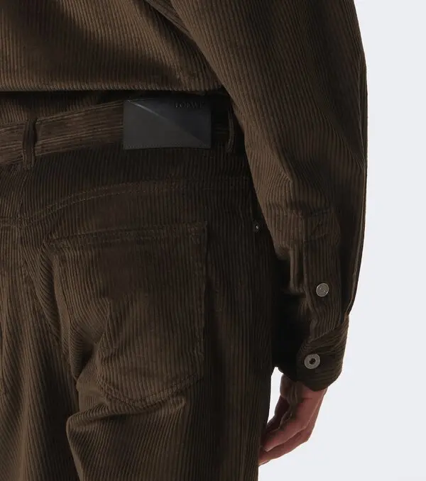 Loewe Cotton Corduroy Straight Pants