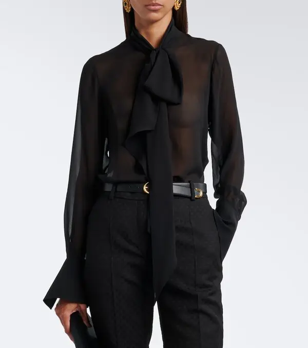 Nina Ricci Silk Chiffon Blouse