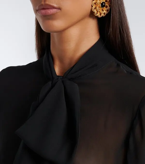 Nina Ricci Silk Chiffon Blouse