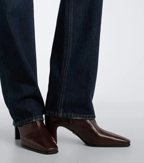 Prada Leather Ankle Boots