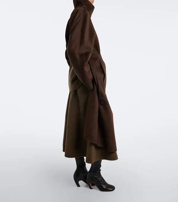 LISA YANG Double-breasted Wool And Cashmere Coat
