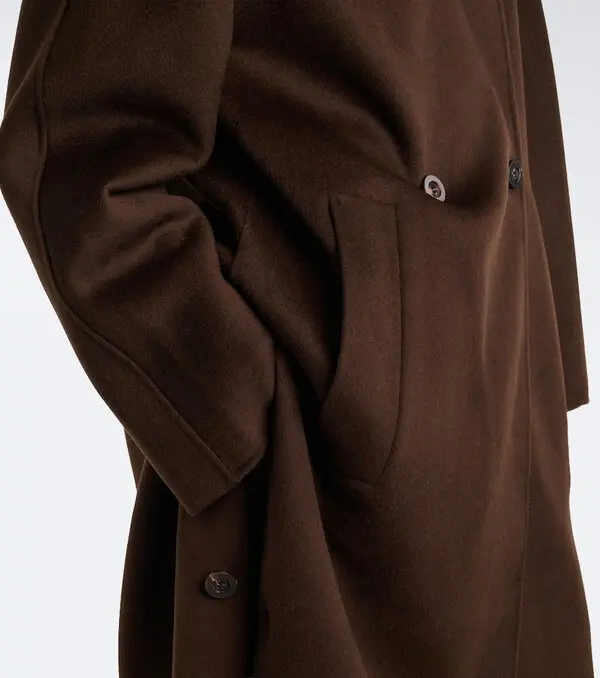 LISA YANG Double-breasted Wool And Cashmere Coat