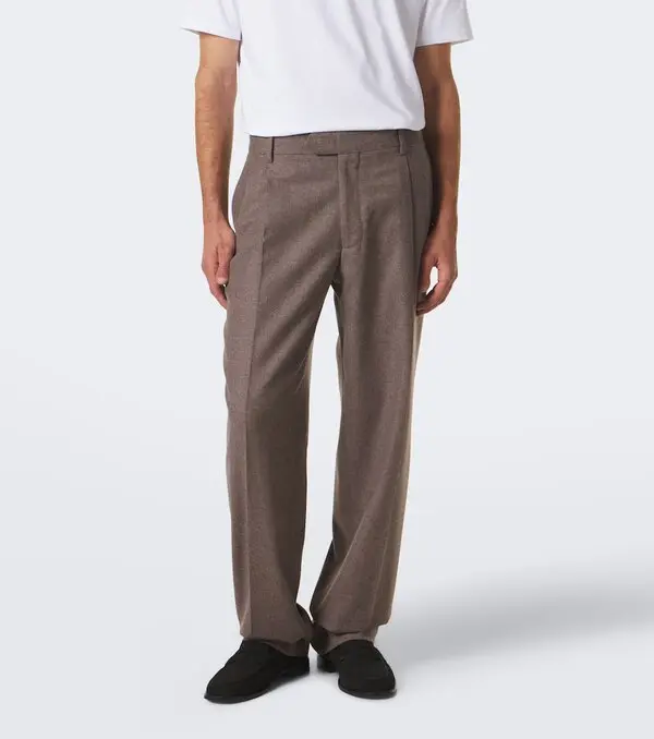 Gabriela Hearst Arthur Wool And Cashmere Straight Pants