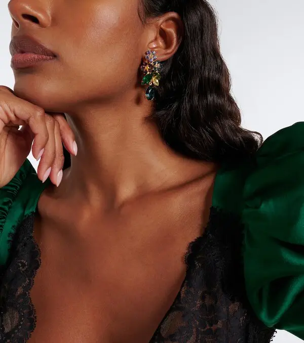 JENNIFER BEHR Bouquet Embellished Drop Earrings