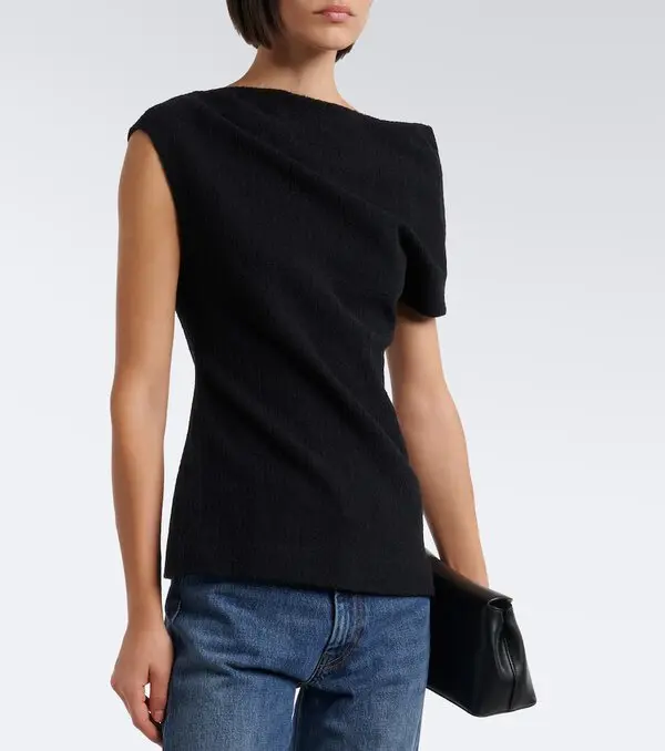 TOTEME One-shoulder Cotton Top