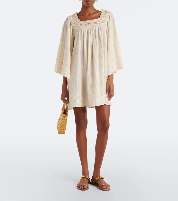 Rixo Estele Lurex® Cotton-blend Kaftan