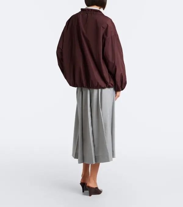 Max Mara Pleated Virgin Wool Maxi Skirt