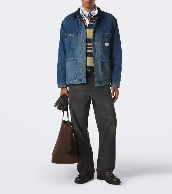 Polo Ralph Lauren Corduroy-trimmed Denim Jacket