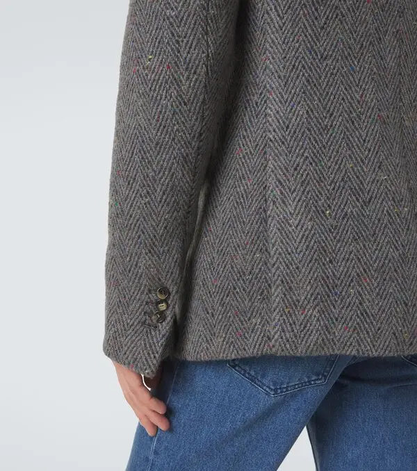 Gabriela Hearst Irving Herringbone Wool And Cashmere Jacket