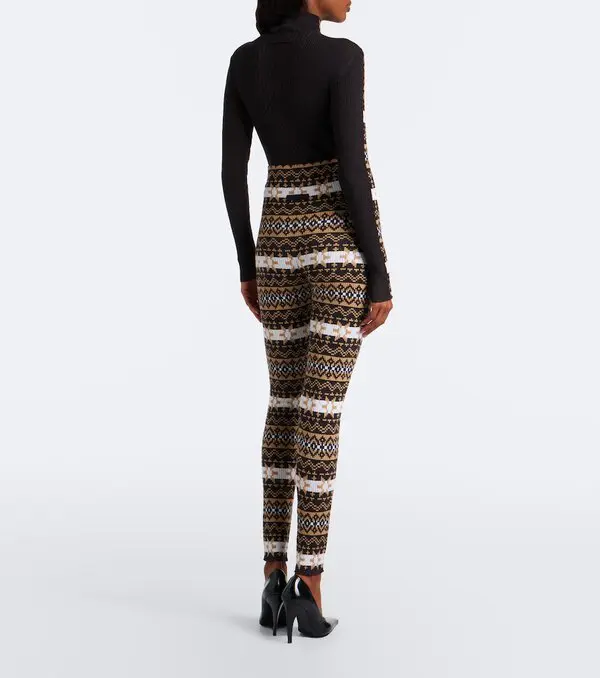 JEAN PAUL GAULTIER Knitted Virgin Wool Leggings
