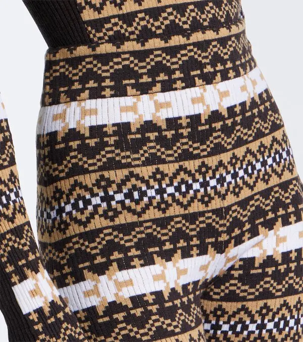 JEAN PAUL GAULTIER Knitted Virgin Wool Leggings