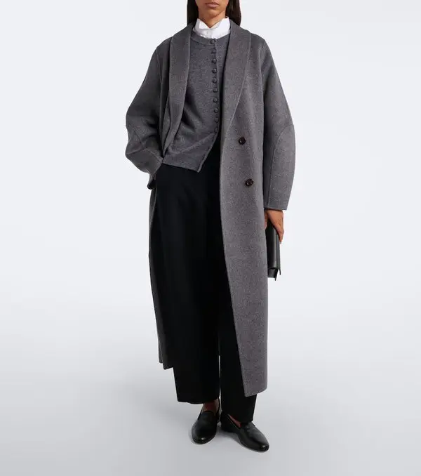 LISA YANG Double-breasted Wool And Cashmere Coat