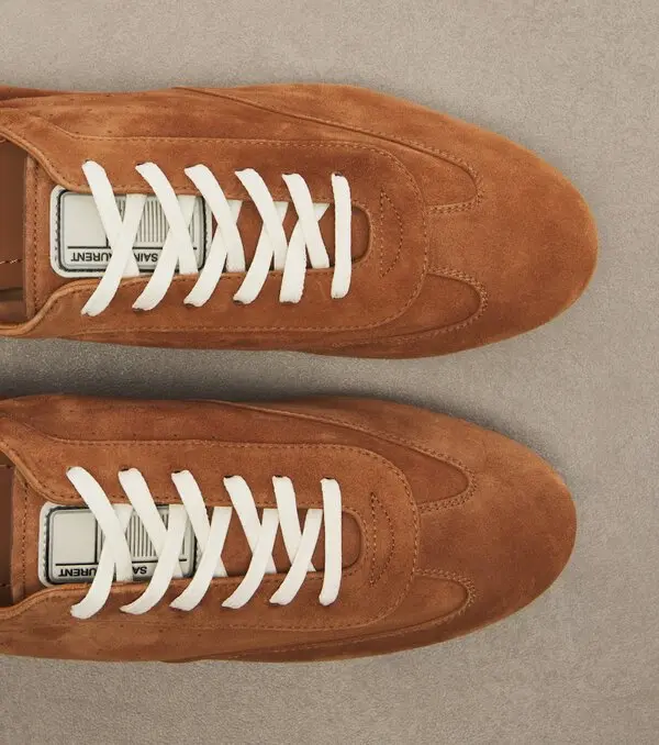Saint Laurent Lewis Suede Sneakers