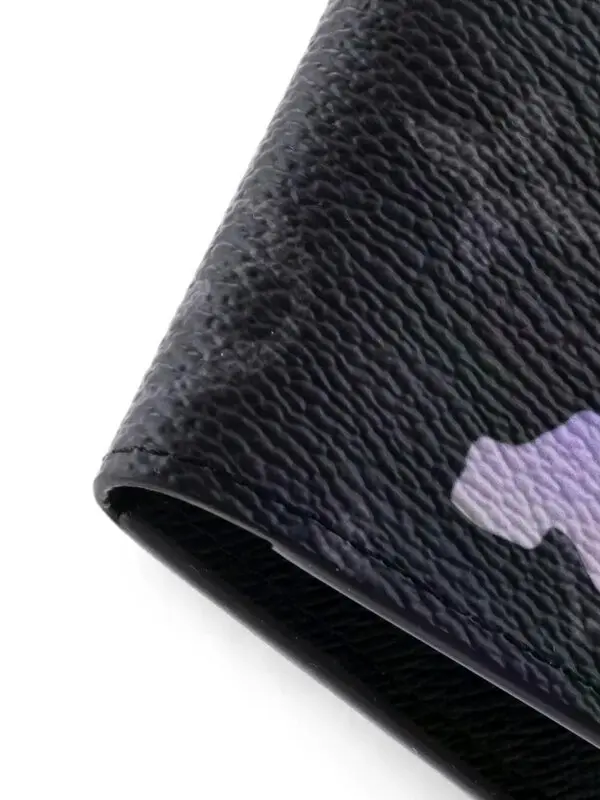 LOUIS VUITTON Pocket Organizer Sunrise Monogram Eclipse Canvas Card Holder