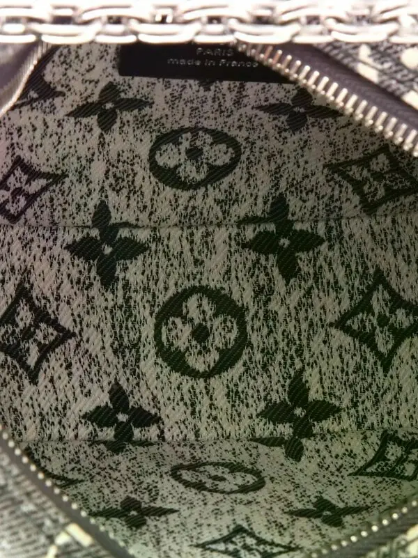 LOUIS VUITTON Loop Handbag Monogram Jacquard Denim Hobo Bag - Black