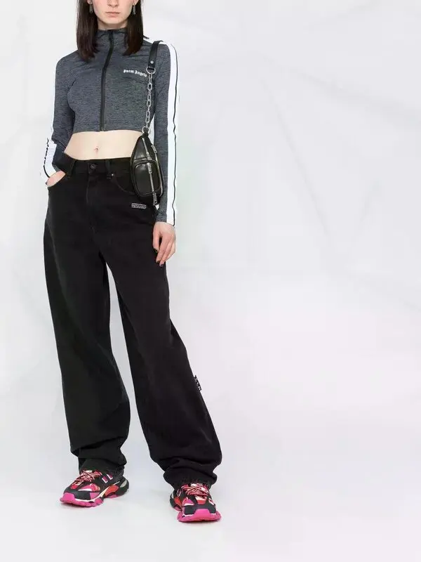 Palm Angels Logo-print Zip-front Track Top