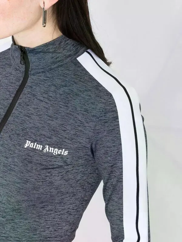 Palm Angels Logo-print Zip-front Track Top