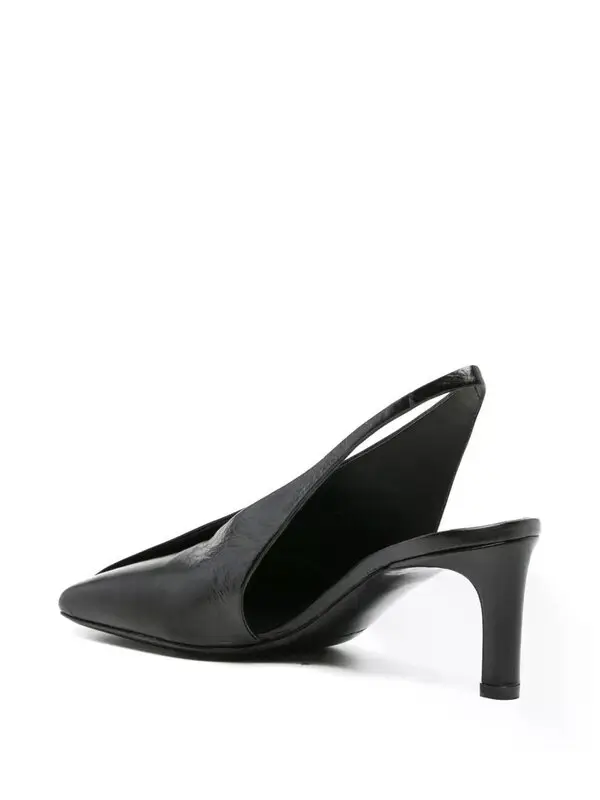 JIL SANDER 70mm Leather Slingback Pumps