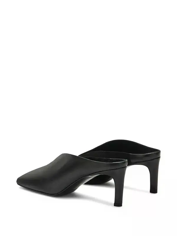 JIL SANDER Square-toe Leather Mules