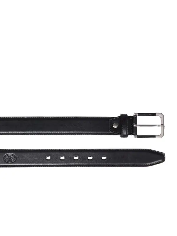 THE BRIDGE Logo-embossed Leather Belt