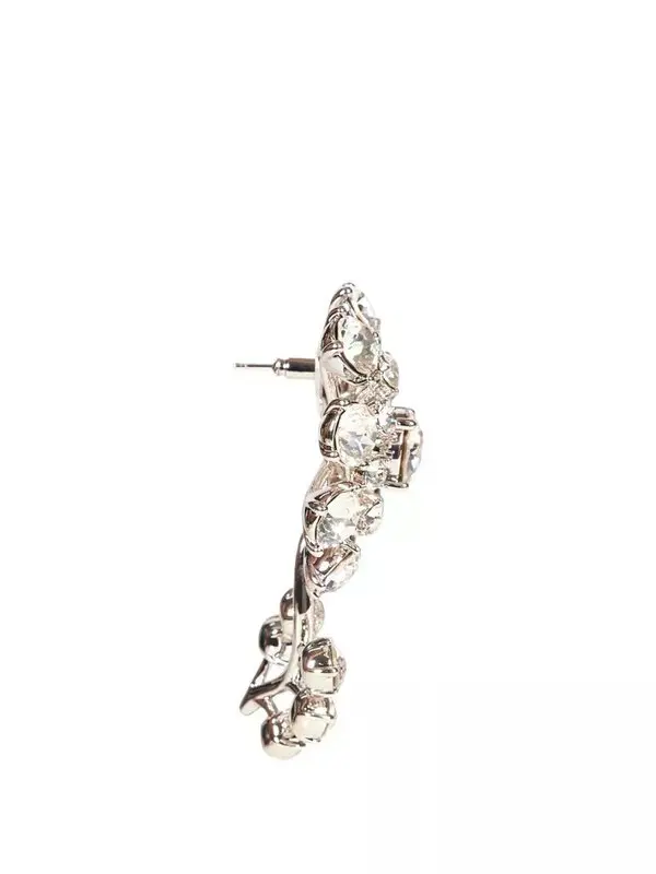 SELF-PORTRAIT Crystal-embellished Floral Earrings