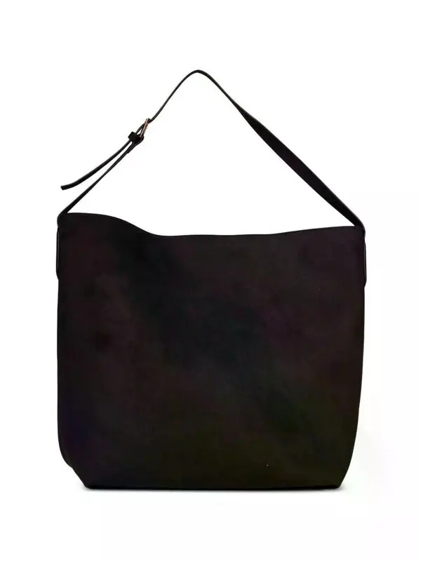 THEMOIRE Suede-effect Tote Bag - Black