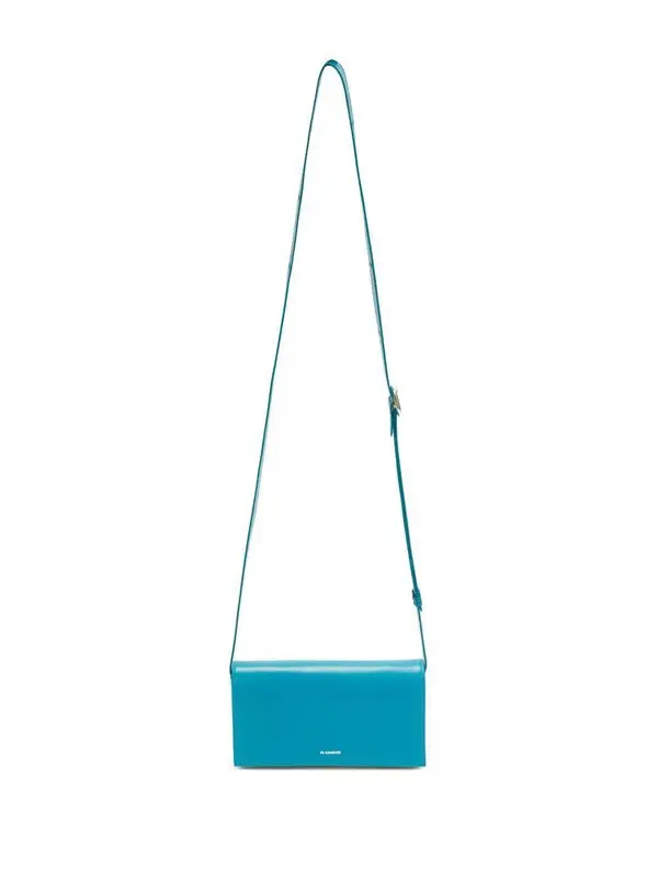 JIL SANDER All-day Leather Shoulder Bag - Blue