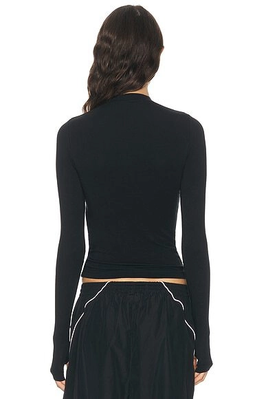 Balenciaga Ski Fitted Crewneck Top
