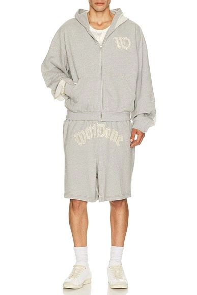 We11Done Inside-out Zip Up Hoodie