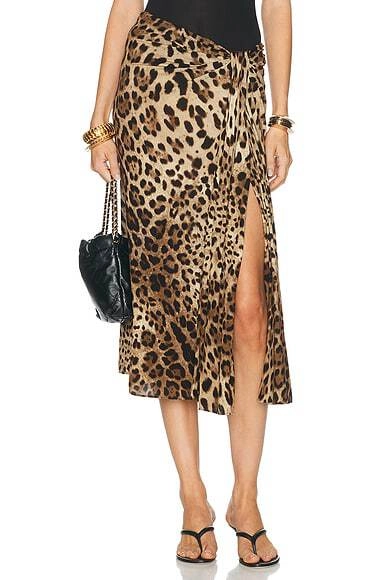 Dolce & Gabbana Organzino Midi Skirt
