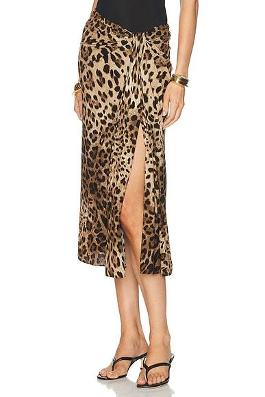 Dolce & Gabbana Organzino Midi Skirt