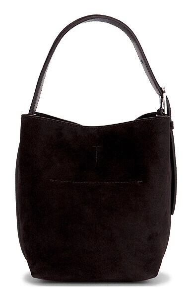 TOTEME Petite Belted Suede Tote Bag