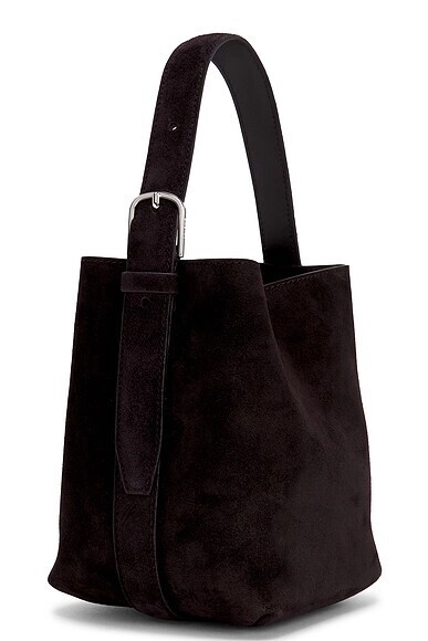 TOTEME Petite Belted Suede Tote Bag